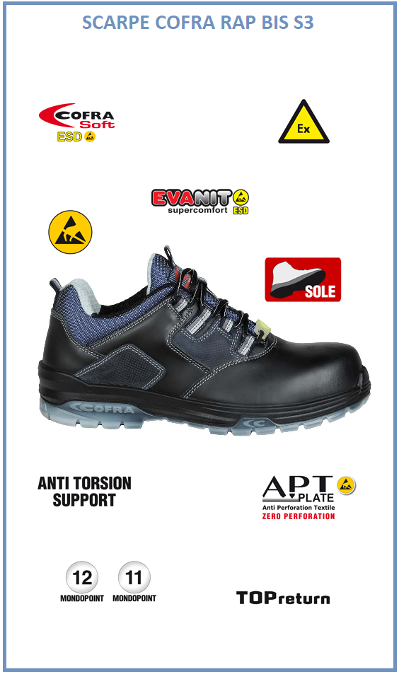 Scarpe Cofra Rap Bis S3: Qualità e Funzionalità Vendita Online